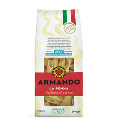 Penne alla carbonara van courgettes