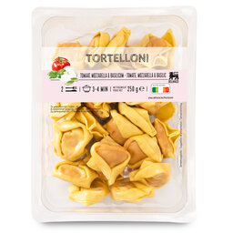 Pasticcio de tortellonis au potiron, ricotta et épinards